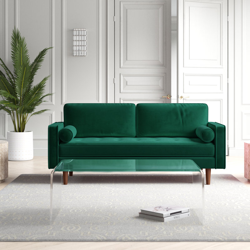 Willa Arlo™ Interiors Laurindo 70" Velvet Square Arm Sofa & Reviews | Wayfair